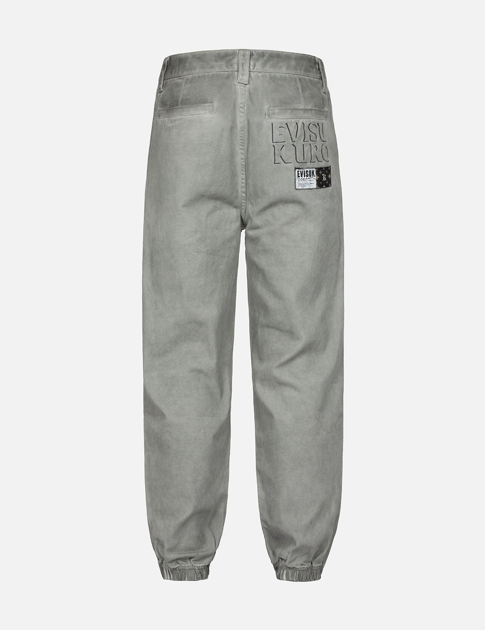 Monogram Embroidered Pocket Garment Dye Jogger Pants – EVISU