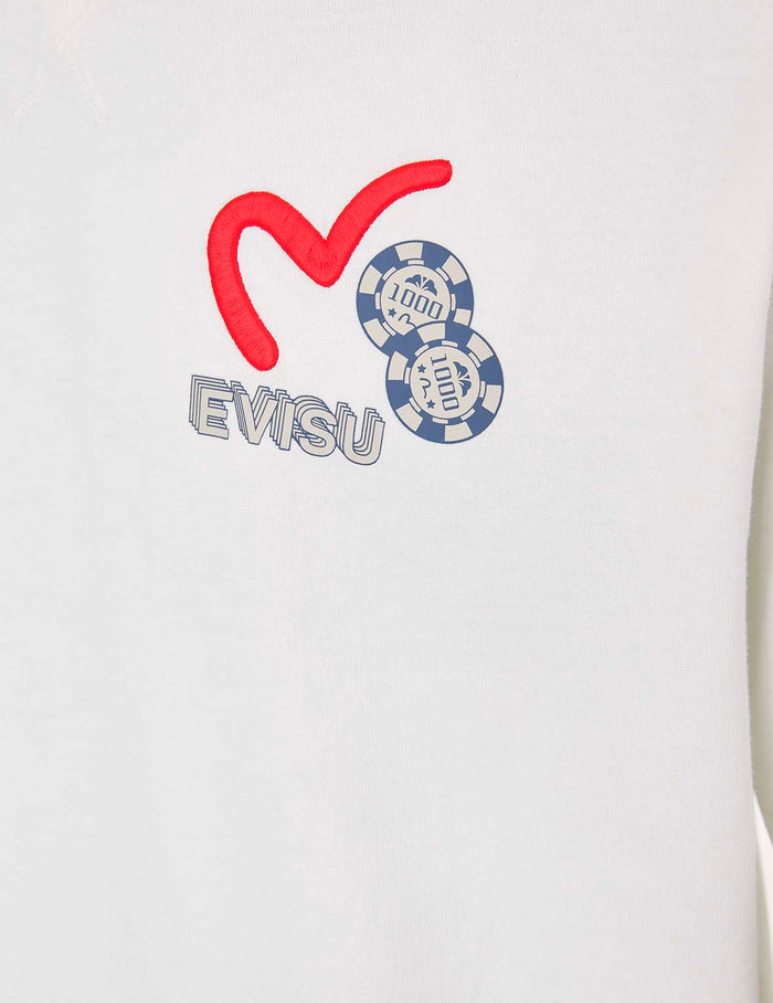 Ebisu Poster Appliqué and Seagull Embroidery T-Shirt – EVISU