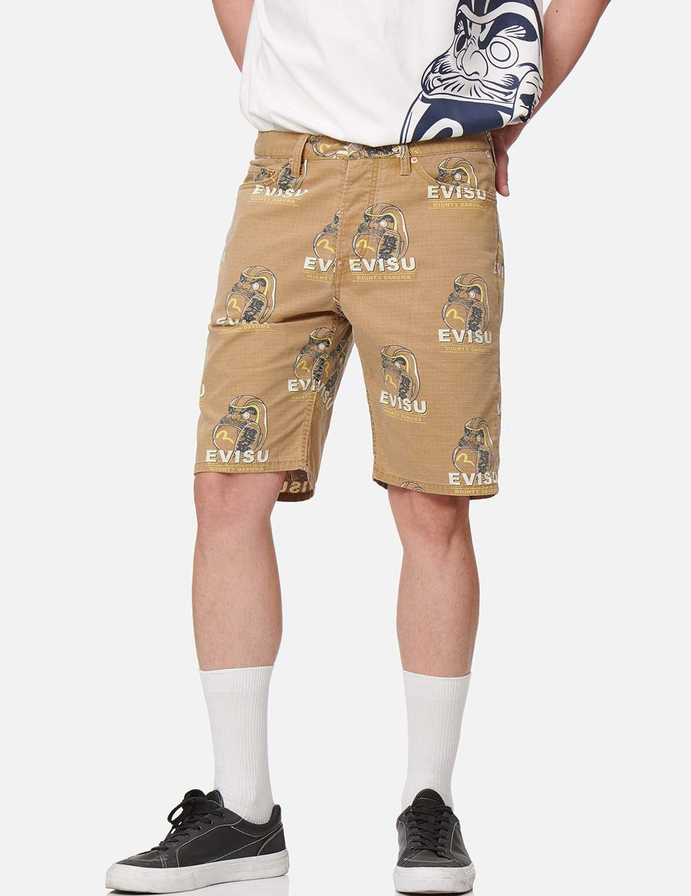 Daruma Print Ripstop Shorts – EVISU