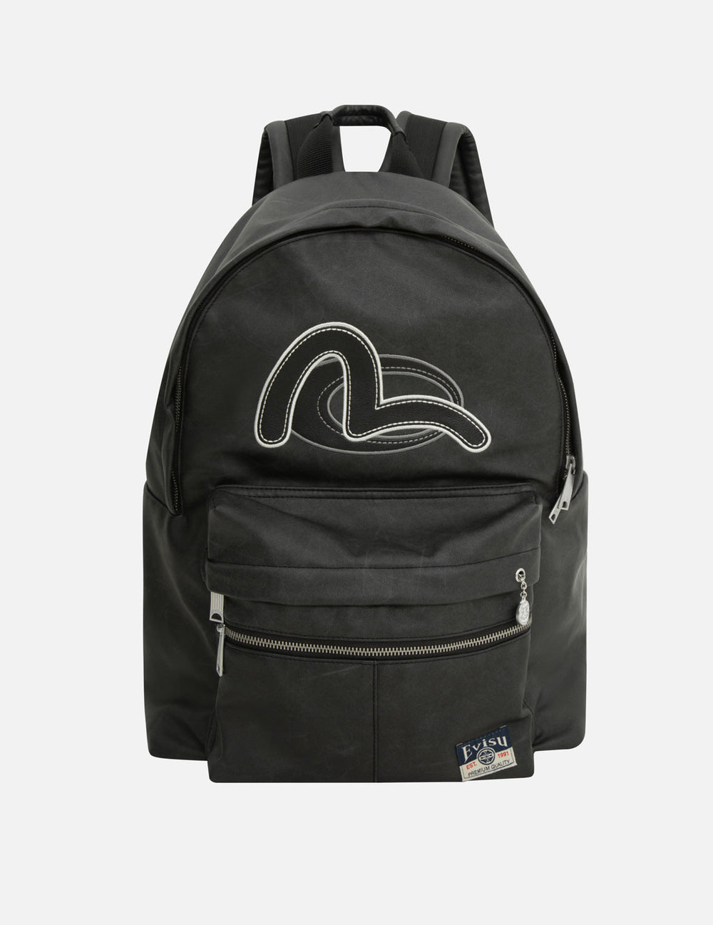 Seagull Embroidery Vegan Leather Backpack – EVISU
