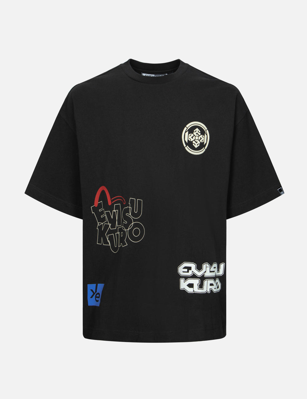 Multi Logo Print Oversized T-Shirt – EVISU